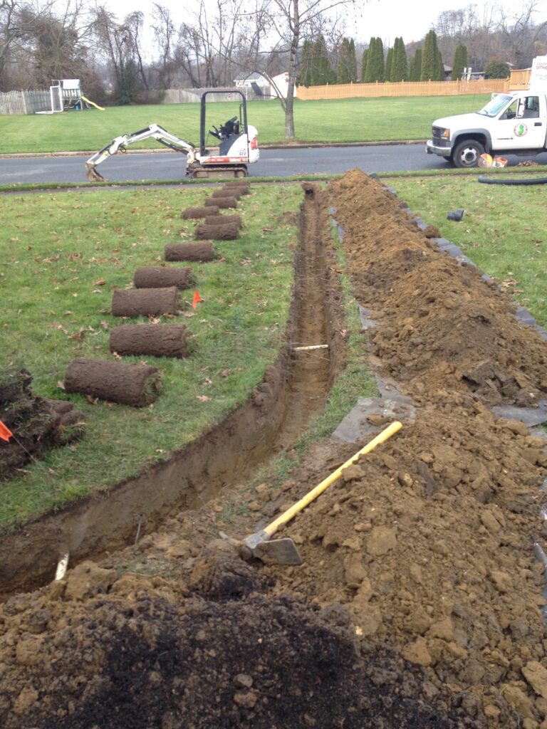 Gravity-Fed Drainage System