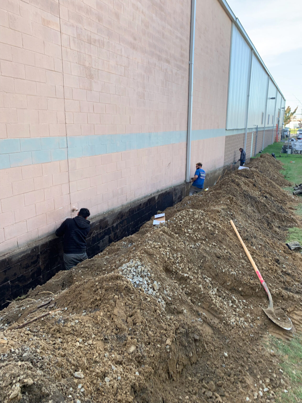 Full-Depth Drain System Installation